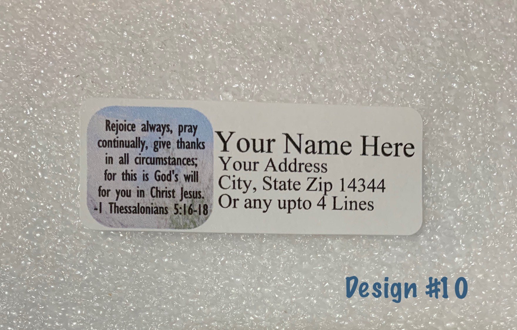 30pcs Quality Printed BIBLE VERSES Personalized Address Labels or Child ...