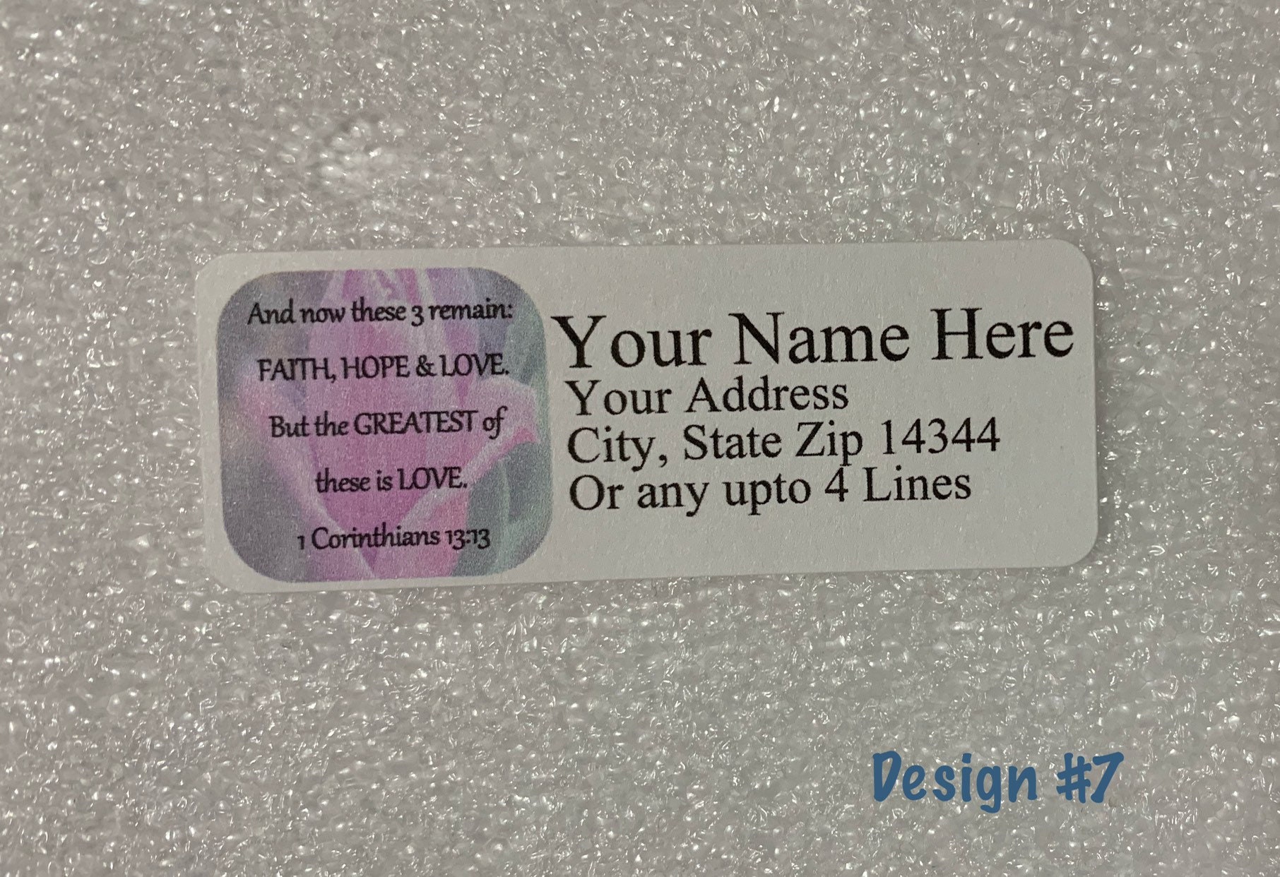 30pcs Quality Printed BIBLE VERSES Personalized Address Labels or Child ...