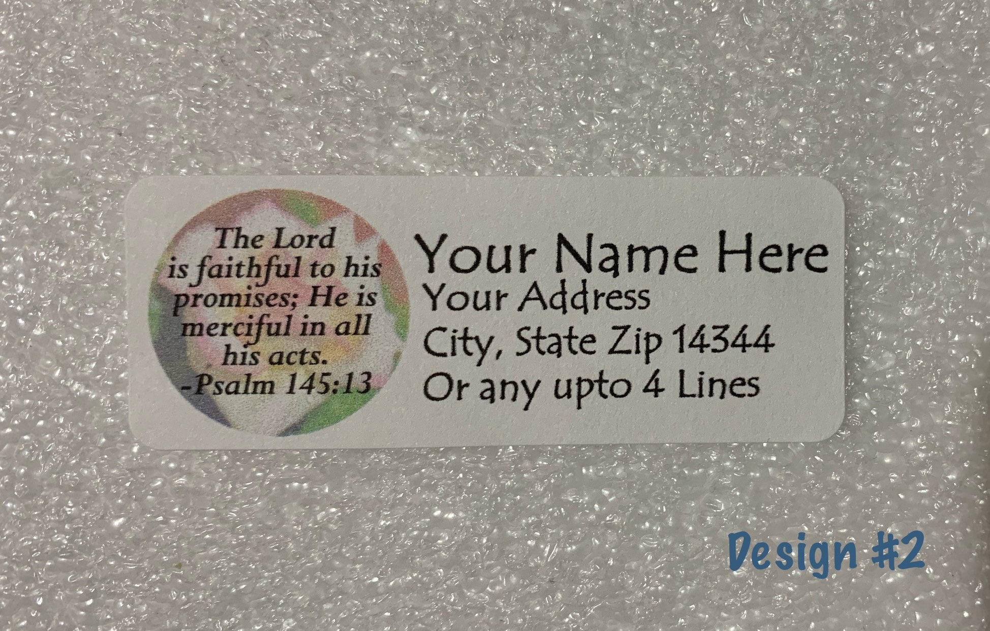 30pcs Quality Printed BIBLE VERSES Personalized Address Labels or Child ...