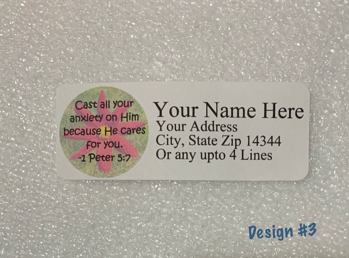 30pcs Quality Printed BIBLE VERSES Personalized Address Labels or Child ...