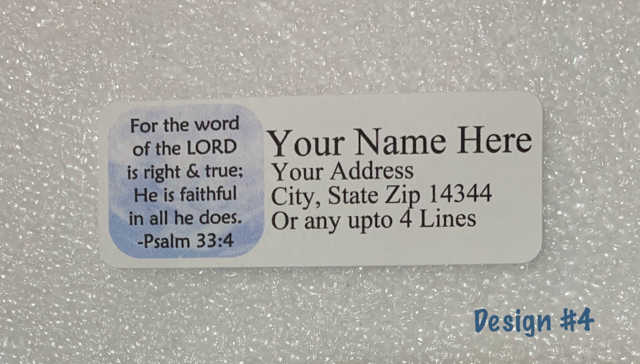 30pcs Quality Printed BIBLE VERSES Personalized Address Labels or Child ...