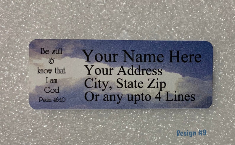30pcs Quality Printed BIBLE VERSES Personalized Address Labels | Etsy