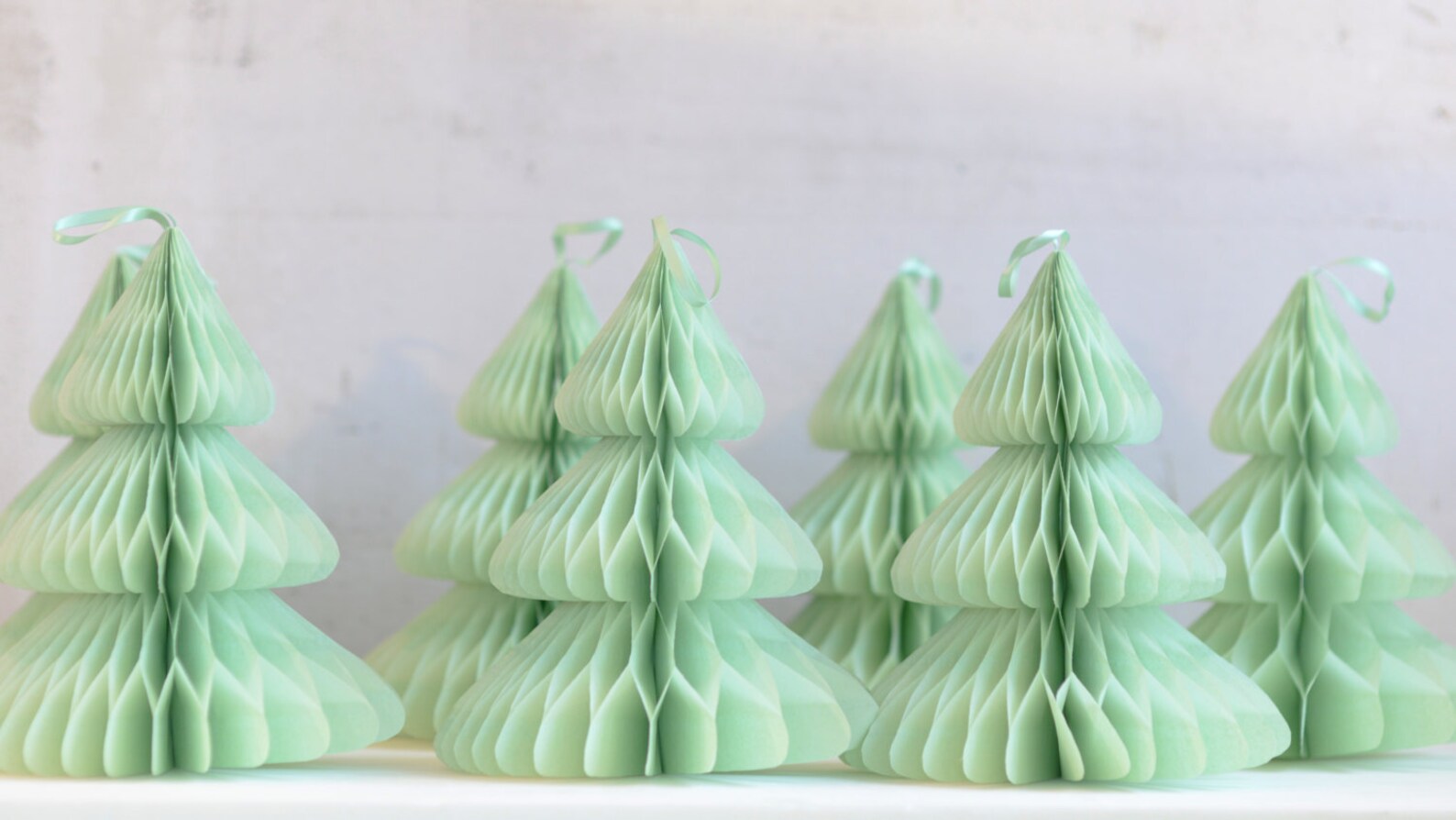Paper Christmas Tree Honeycomb Decoration / Custom Color / Hanging ...