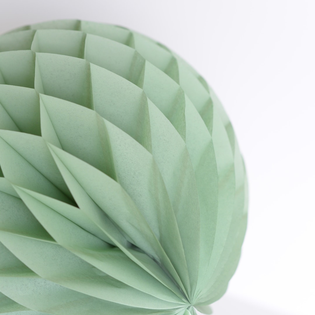 Dusty Green Tissue Paper Honeycomb Ball Sage Green Wedding, Party ...