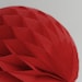 Deep Red Tissue Paper Honeycombs - Hanging Wedding Party Decorations - Etsy