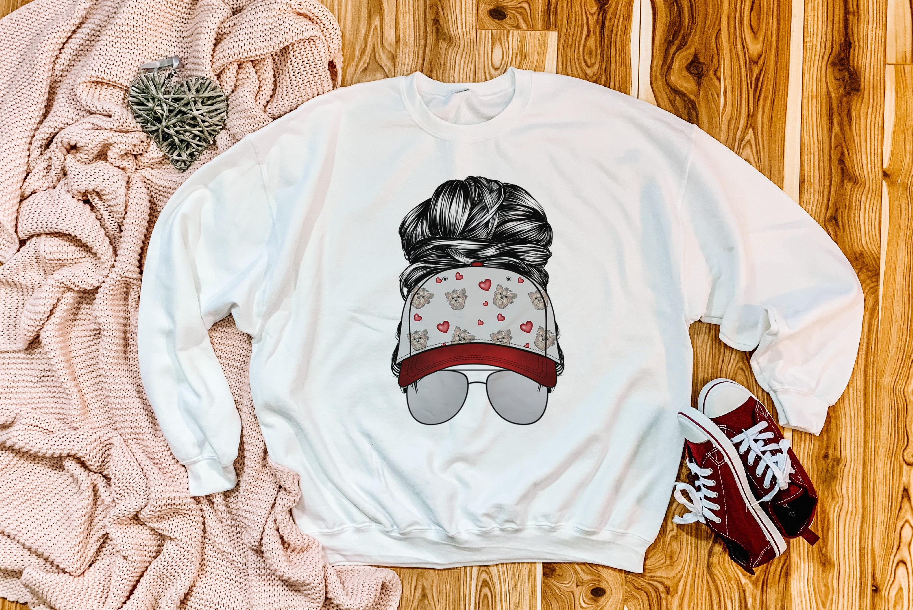 Yorkie Messy Bun PNG Digital Download Sublimation - Etsy