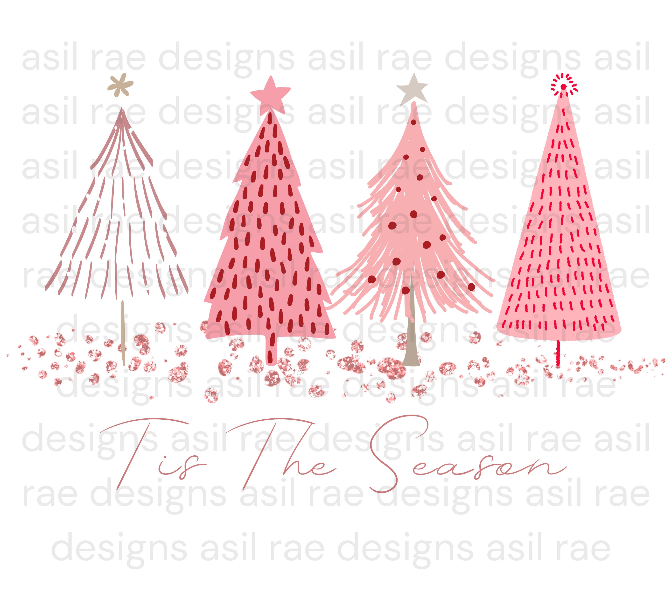 Pink Tis the Season Christmas PNG Digital Download Sublimation - Etsy
