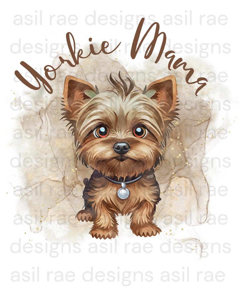 Yorkie Mama PNG Digital Download Sublimation - Etsy