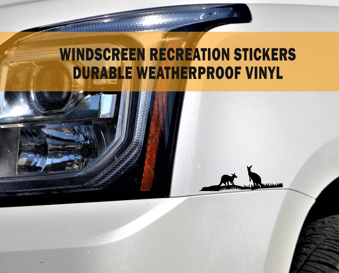 Australian Outback Kangaroo Silhouette Windshield Easter Egg Vinyl ...