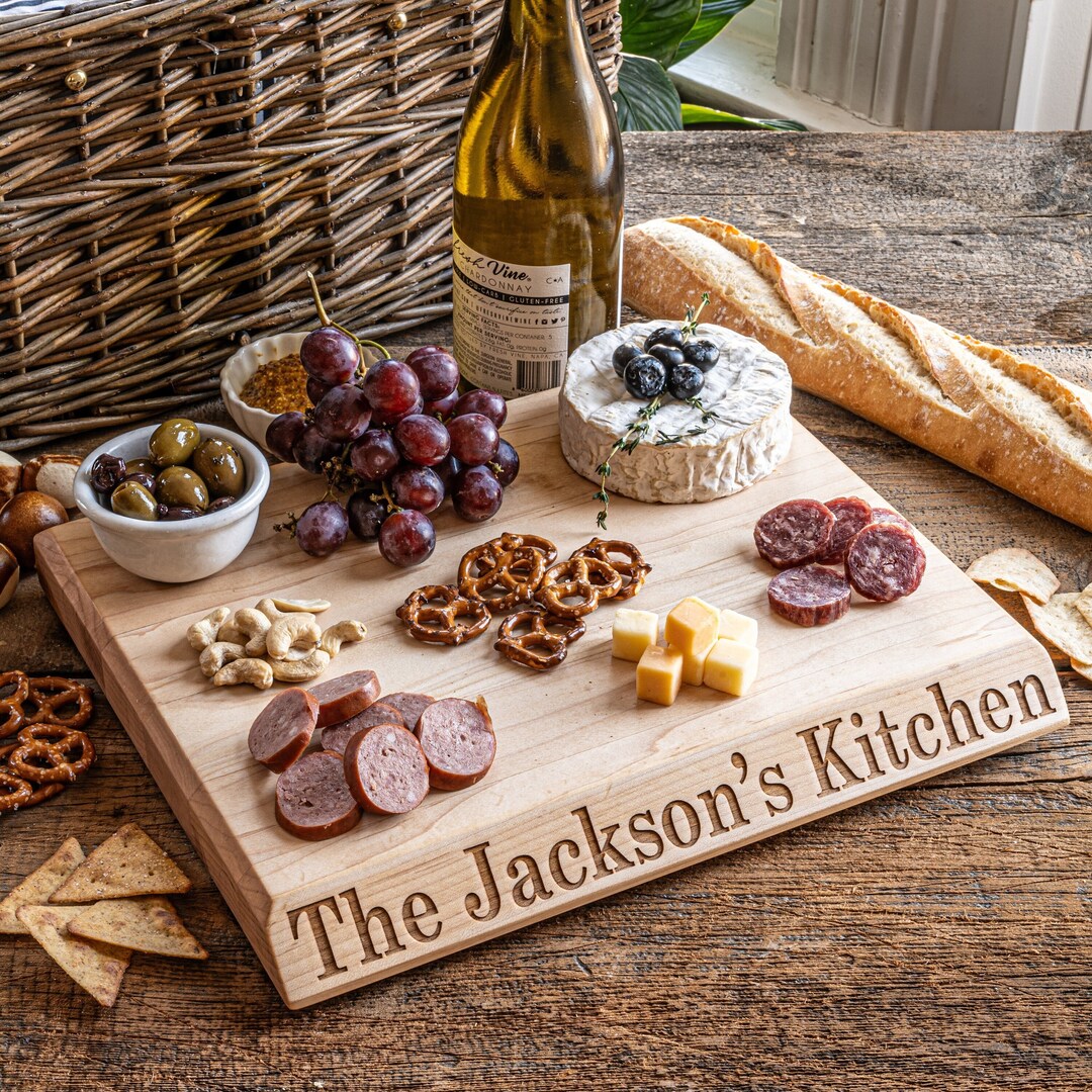 Elegant Kitchen Board, Unique Wedding Gift, Custom Chopping Block ...