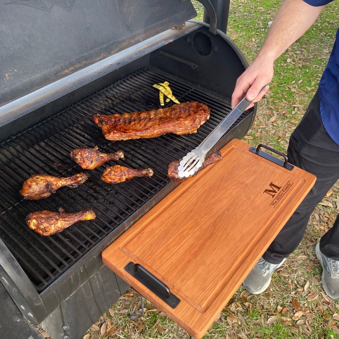 BBQ Grill Accessory, Large Cutting Board, Pellet Smoker Serving Board ...