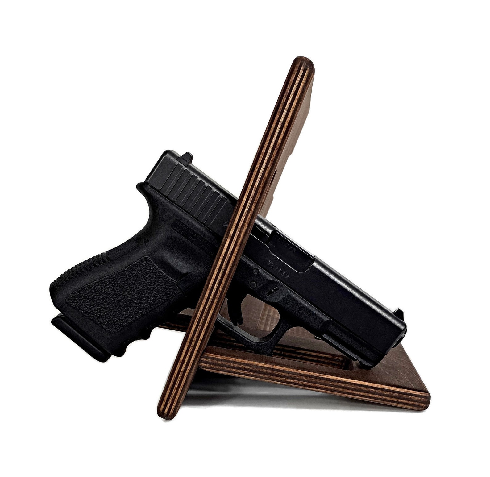 Wooden Pistol Holder Wooden Docking Station Gun Holder - Etsy