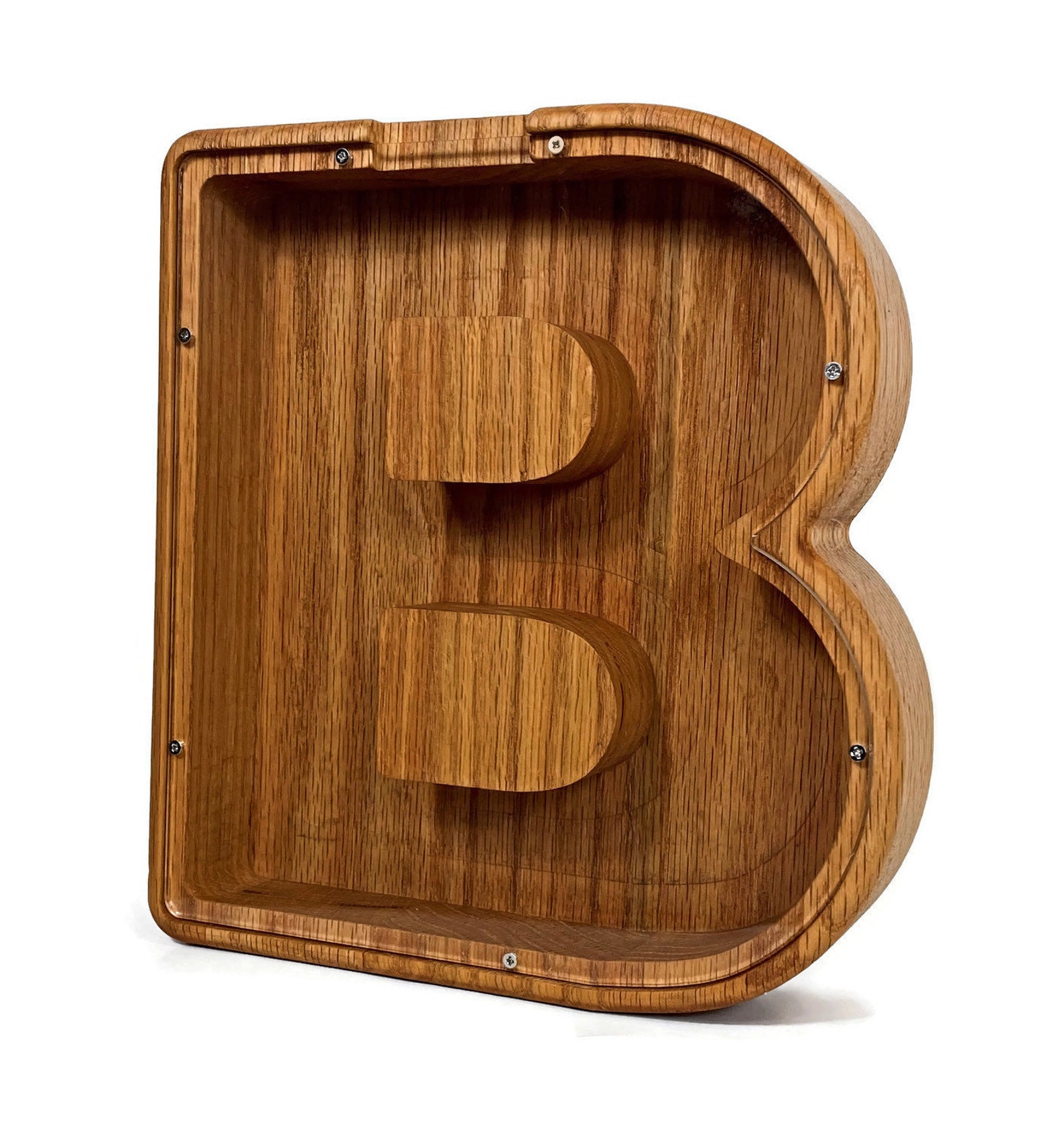 Wood Piggy Bank, Letter Coin Bank for Kids, Wooden Bank, Wooden Piggy ...