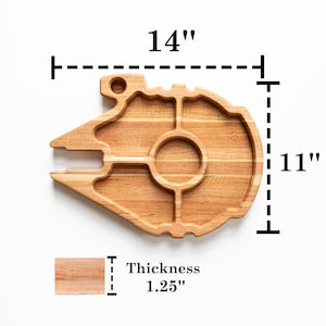 Wooden Millennium Falcon, Star Wars Gift, Cutting Board, Serving Tray ...