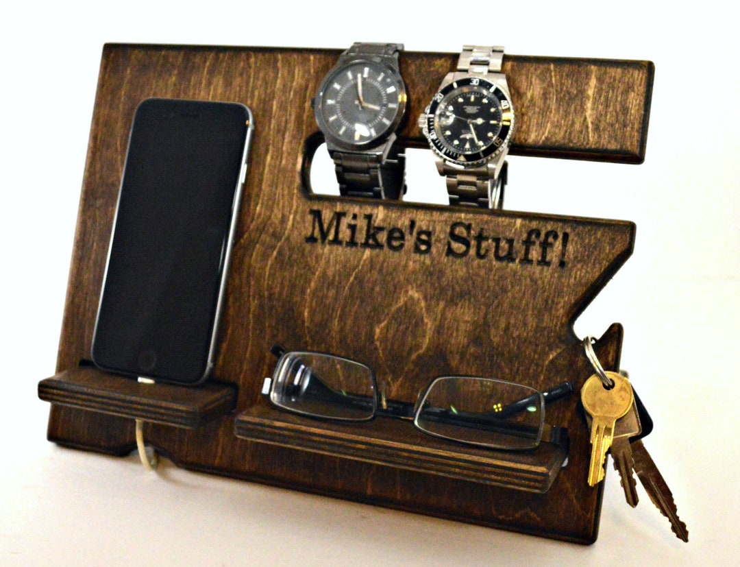 Desk Organizer, Desk Storage, Organizer for Men, Mens Desk, Men Wood ...