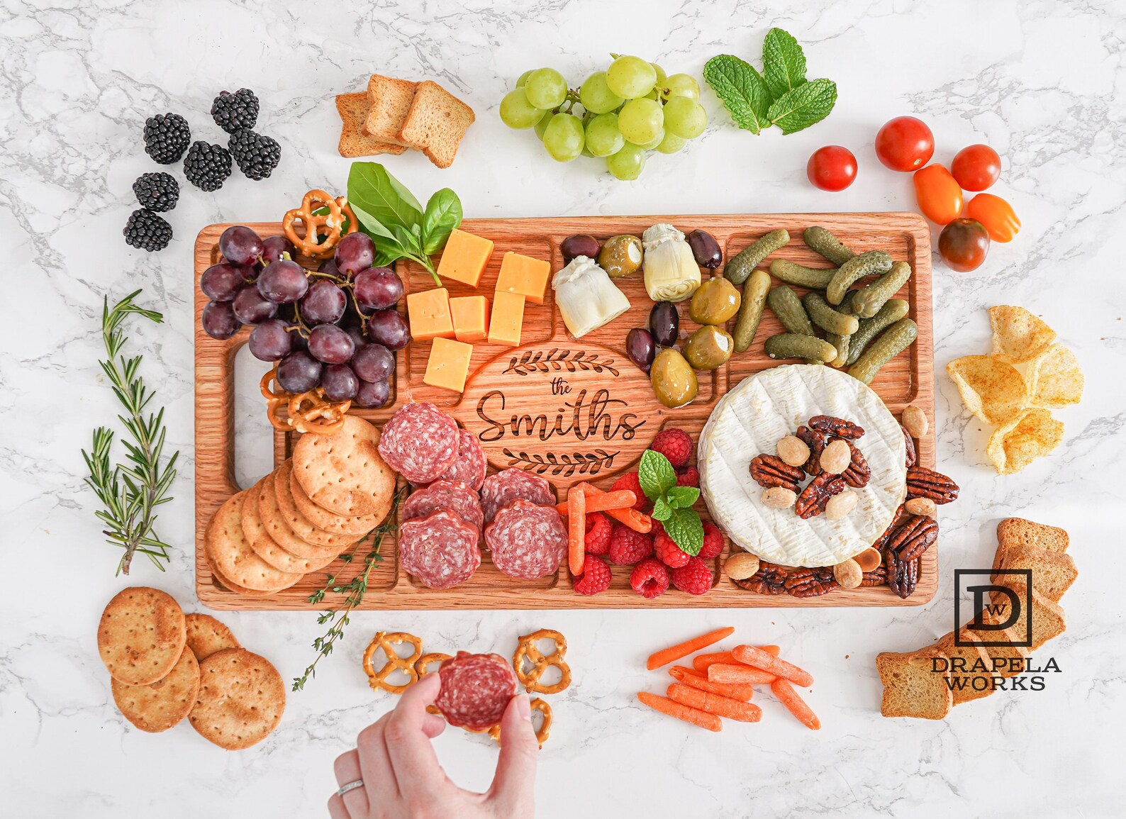 Personalized Event Tray With Handles Summertime Backyard BBQ - Etsy