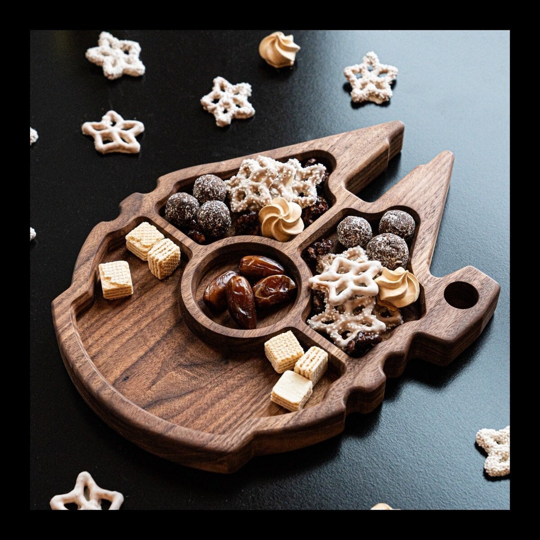 Millennium Falcon Tray, Star Wars Gift, Wooden Star Wars Gift ...