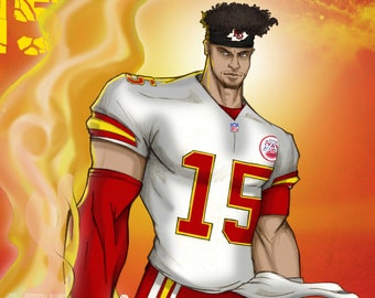 Patrick Mahomes Cartoon Svg - Etsy