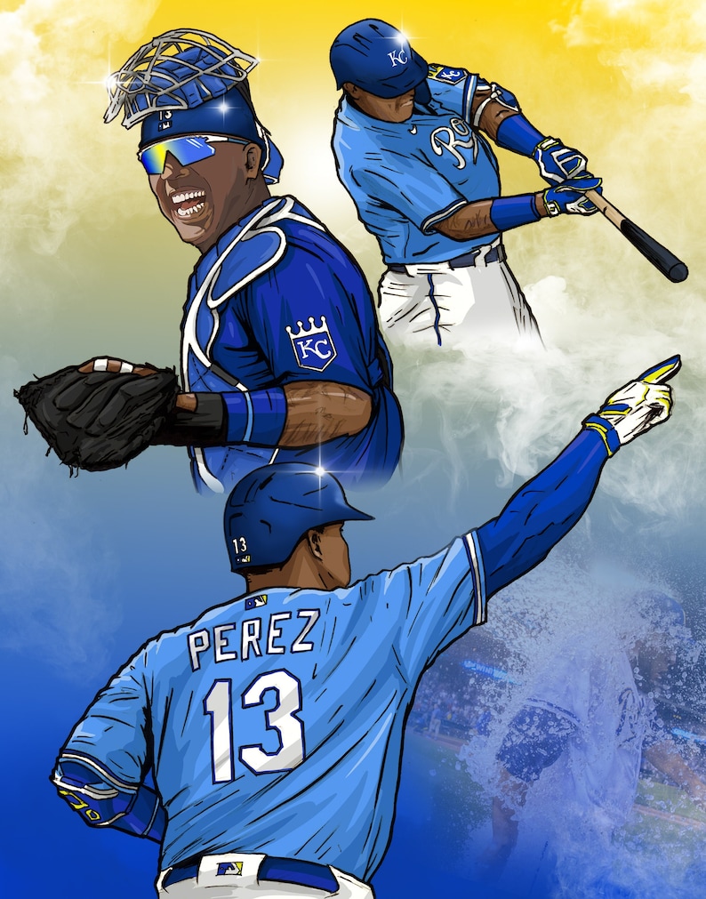 Salvador Perez Poster - Etsy