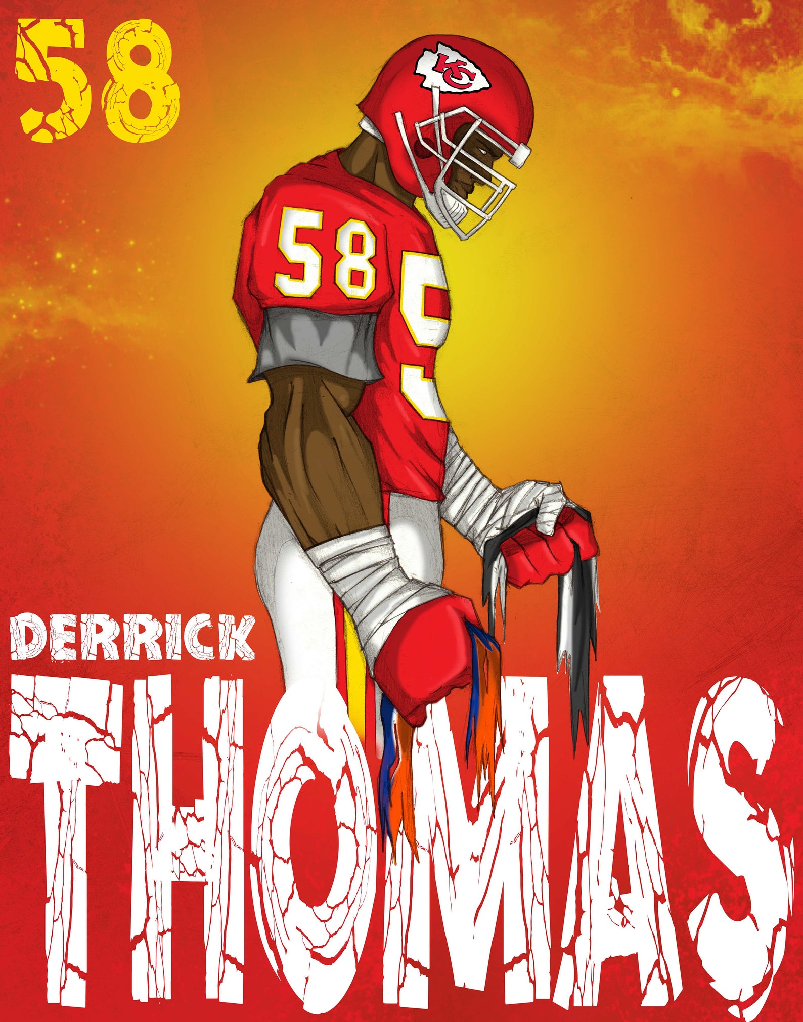 Derrick Thomas Poster - Etsy
