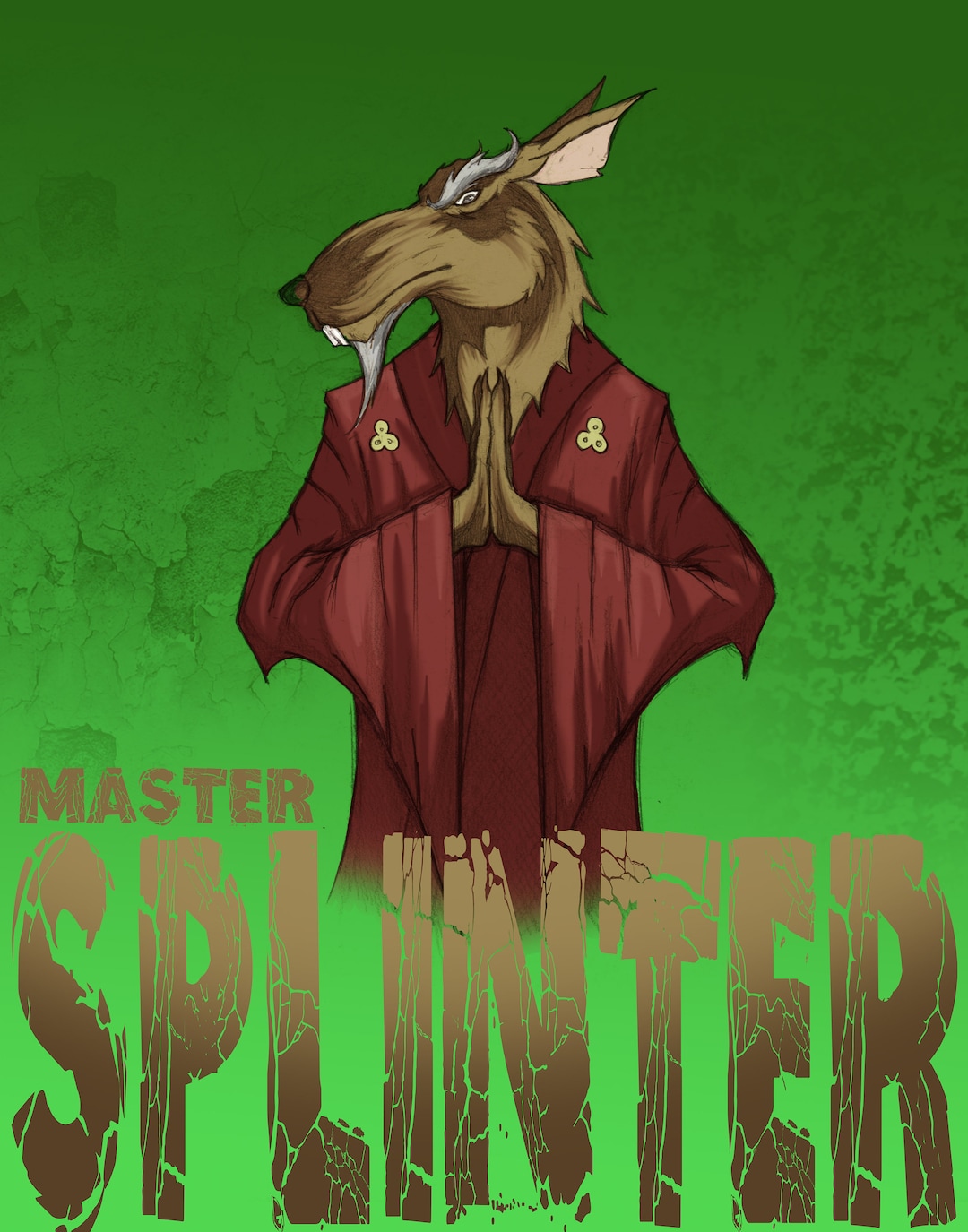Master Splinter Poster - Etsy