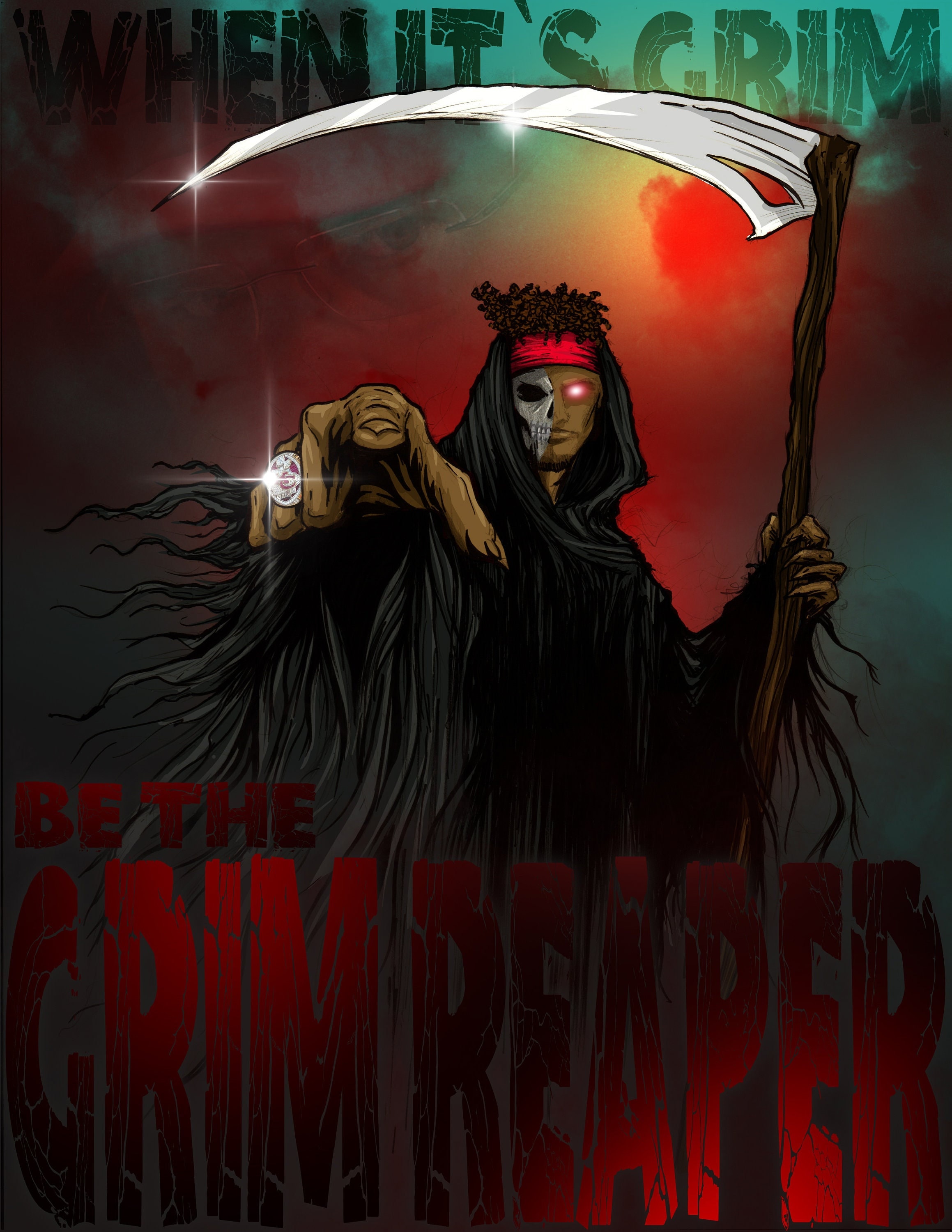 Mahomes Grim Reaper Poster - Etsy