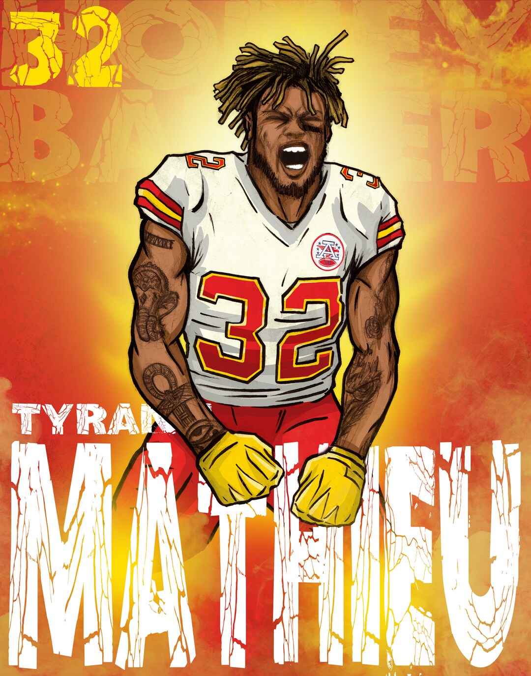Tyrann Mathieu Poster - Etsy