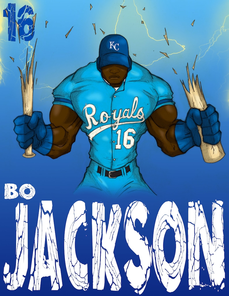 Bo Jackson Poster - Etsy