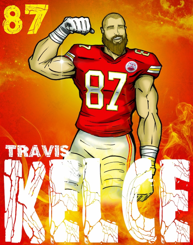 Travis Kelce Poster - Etsy