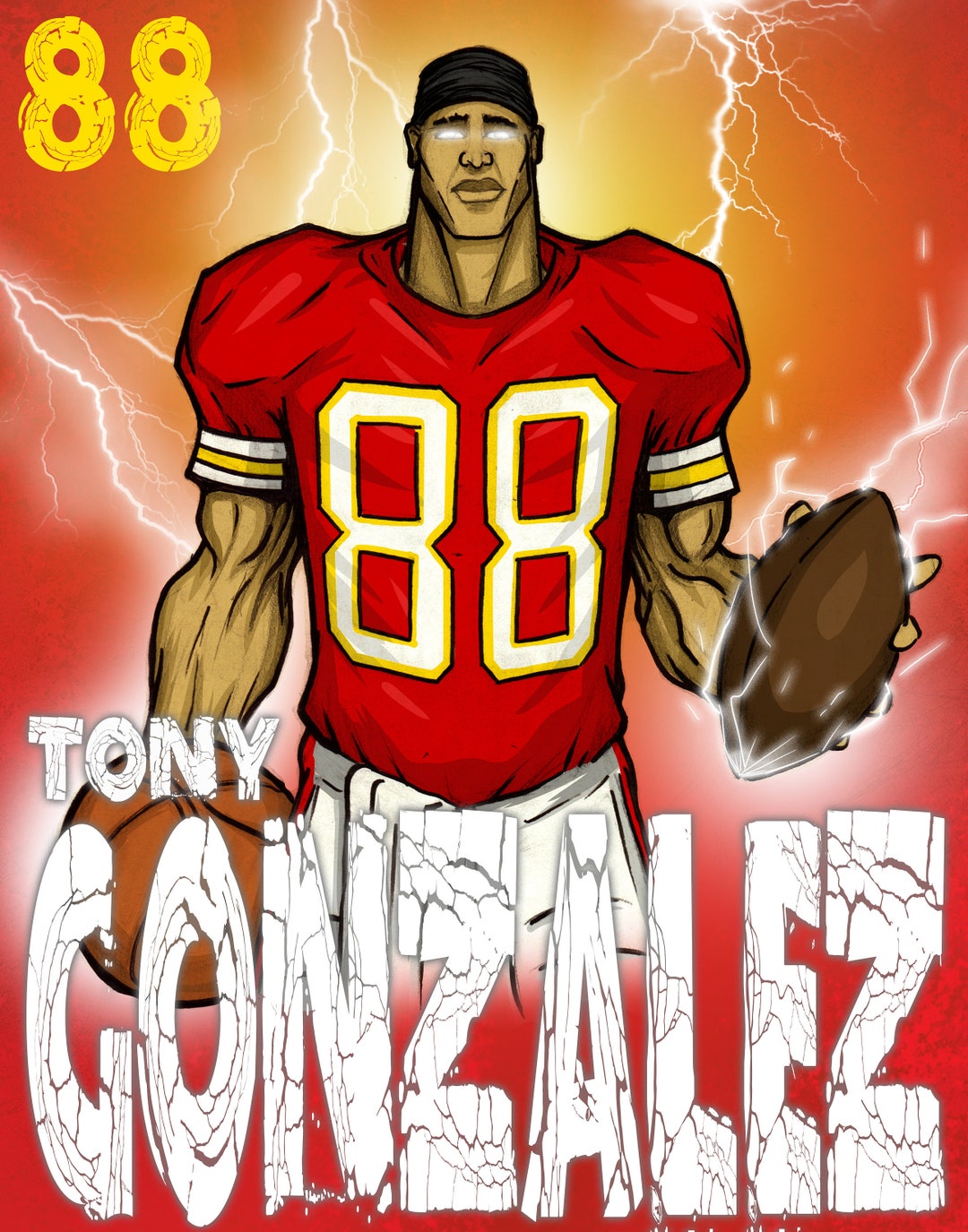 Tony Gonzalez Poster - Etsy