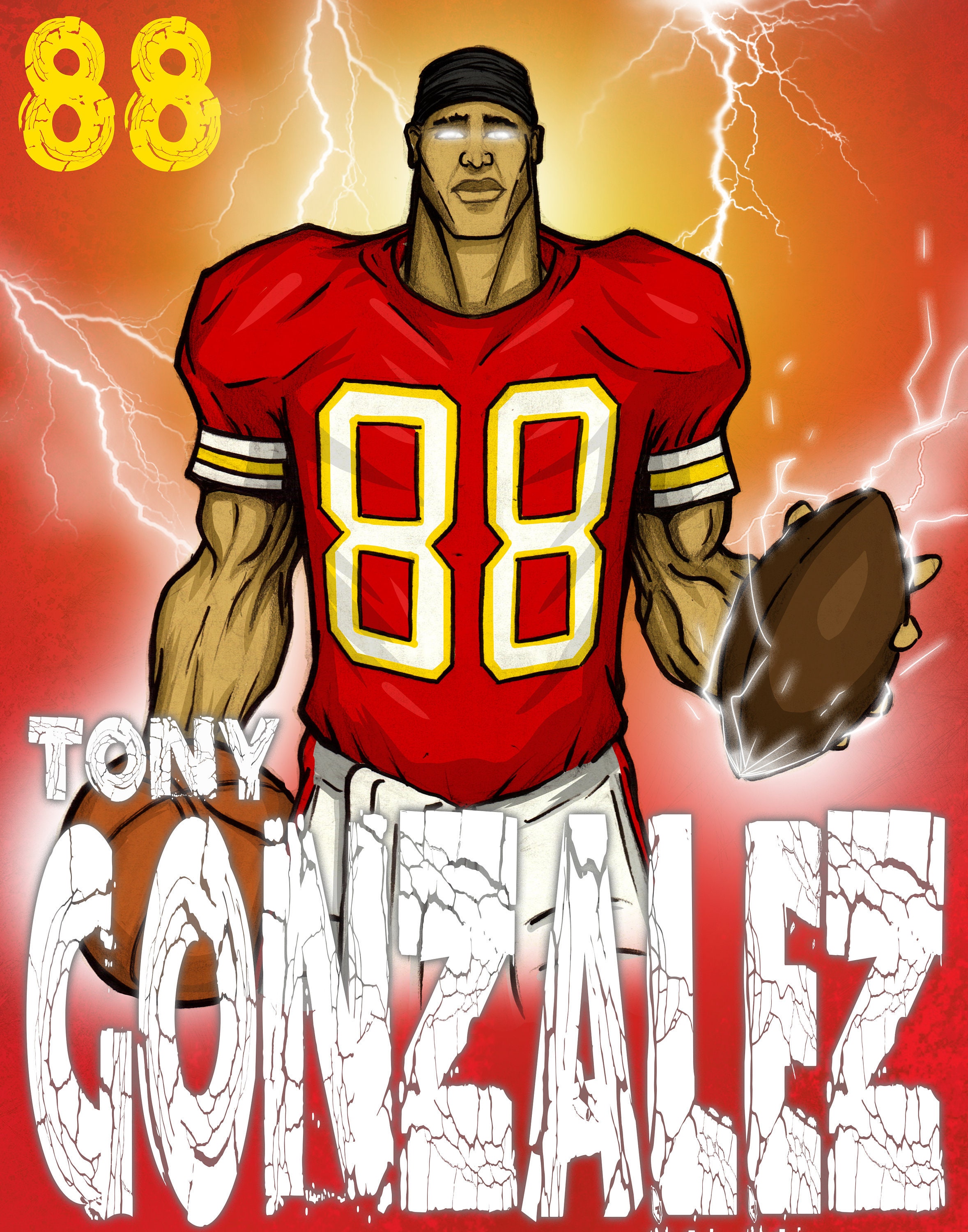 Tony Gonzalez Poster - Etsy