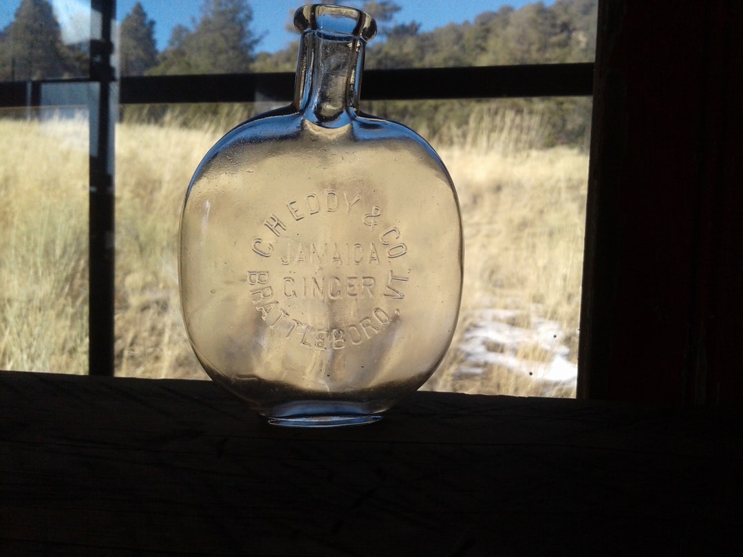 Ca. 1880 Advertising Picnic Pumpkin Seed Glass Flask Brattleboro ...