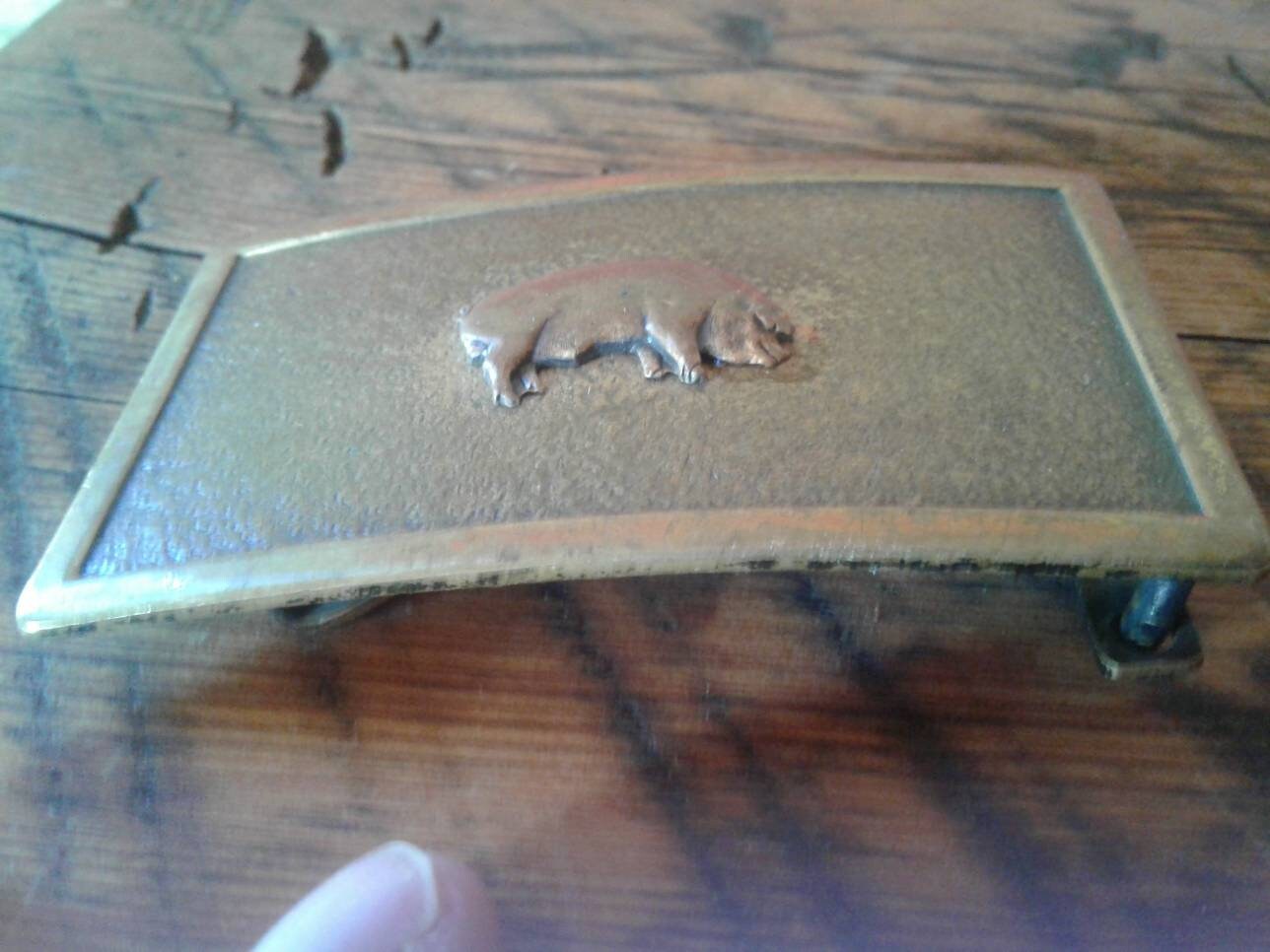 1930s Vintage Pig Cast Brass Belt Buckle Butcher BBQ Grilling Chef ...
