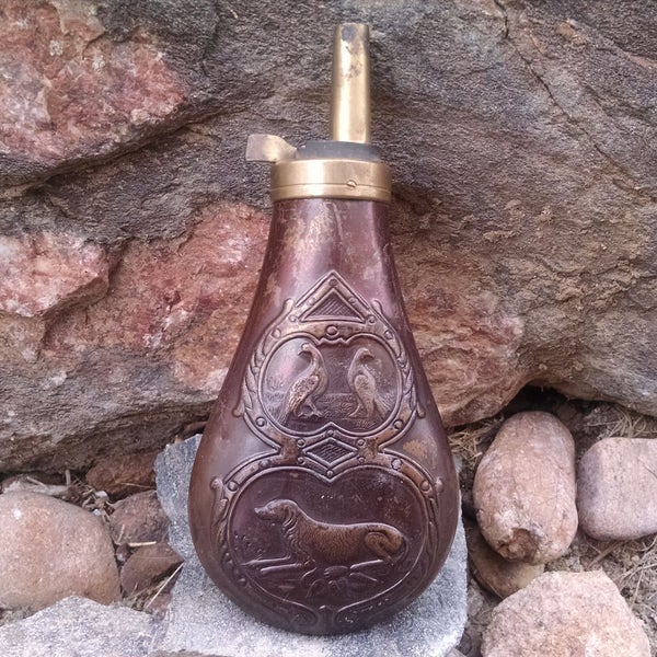 Antique Powder Flask - Etsy