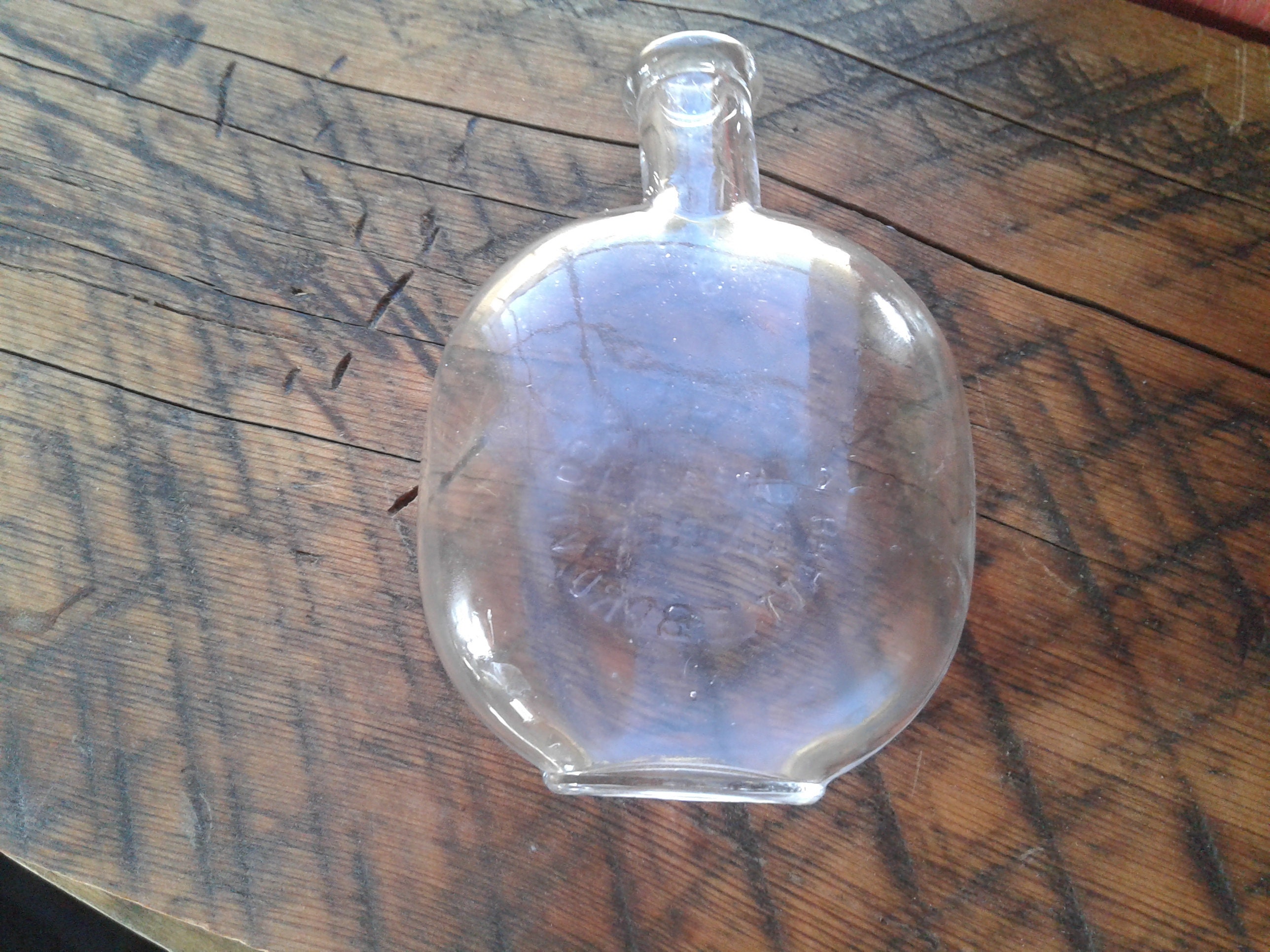 Ca. 1880 Advertising Picnic Pumpkin Seed Glass Flask Brattleboro ...