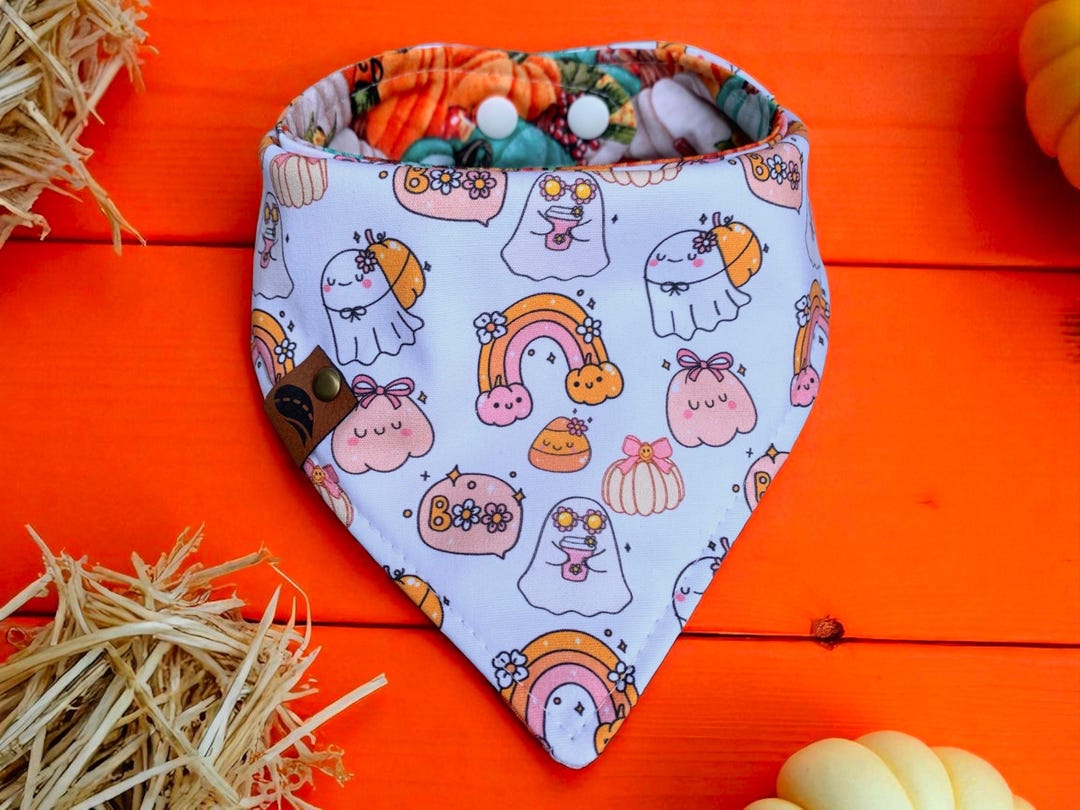 Fall Dog Bandana Fall Pastel Bandana Dog Gift Modern Fall Dog Bandana ...