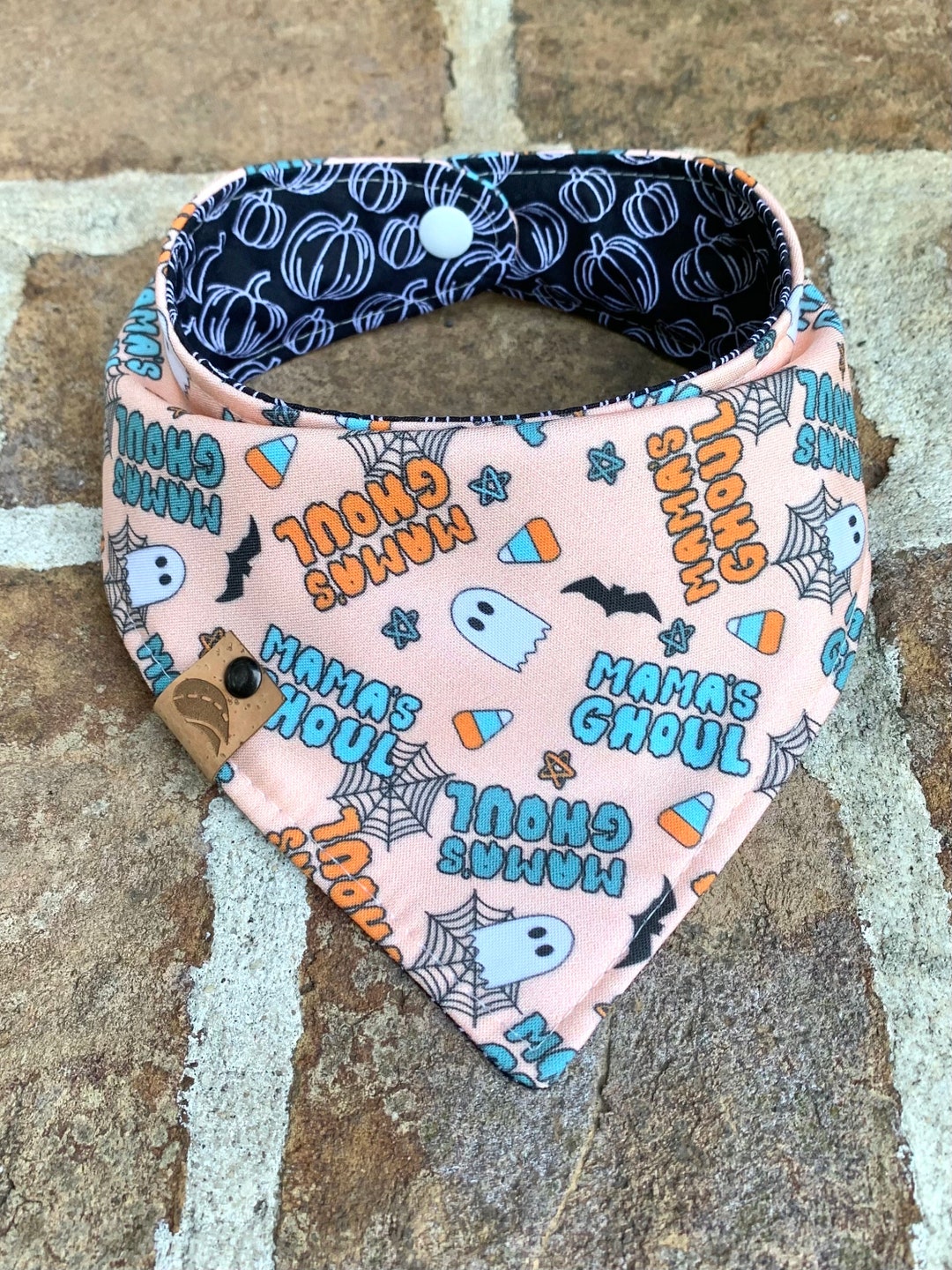 Halloween Dog Bandana Fall Dog Gift Embroidered Dog Bandana Funny Dog ...