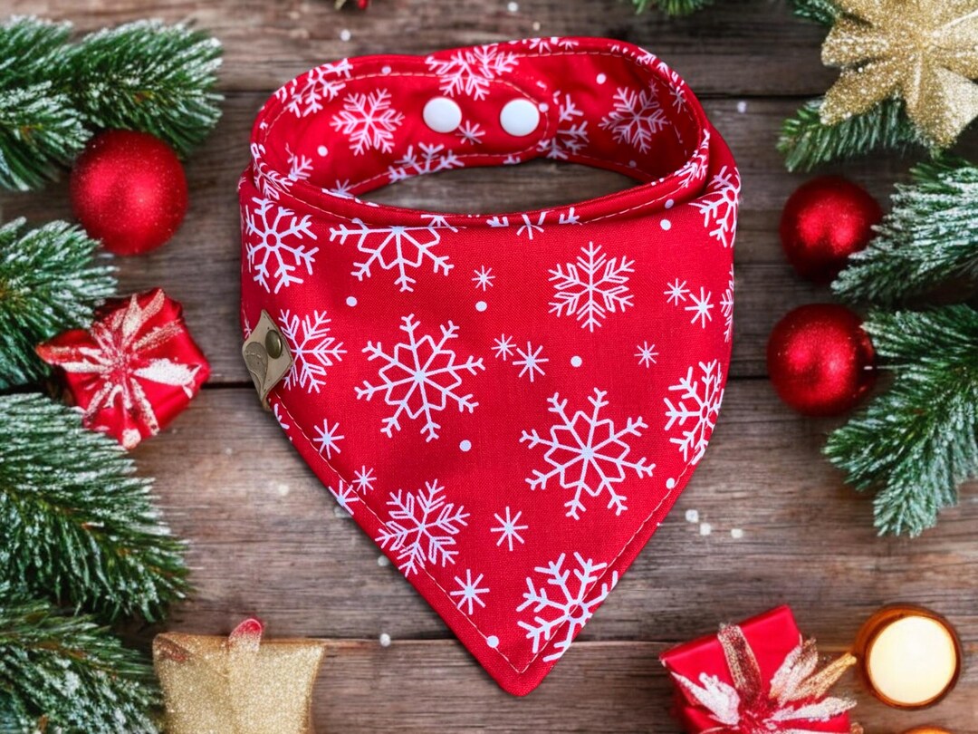 Christmas Dog Bandana Holiday Dog Bandana Monogrammed Dog Bandana ...