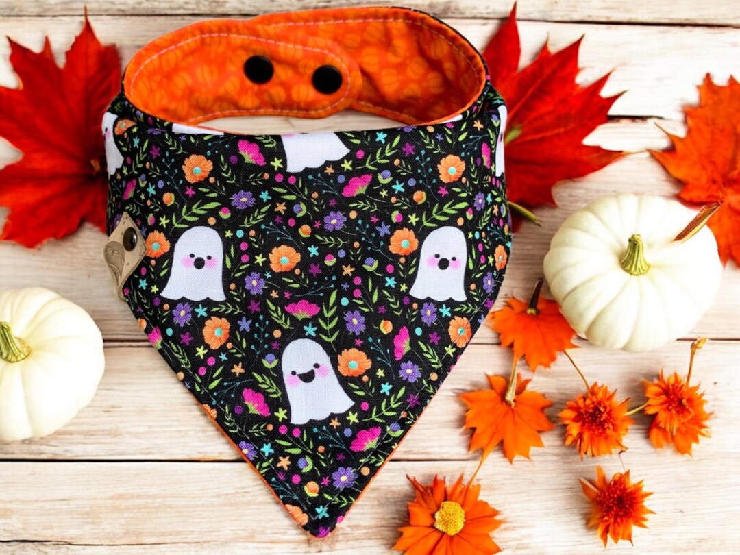 Fall Dog Bandana Personalized Dog Gift Embroidered Dog Bandana Purple ...