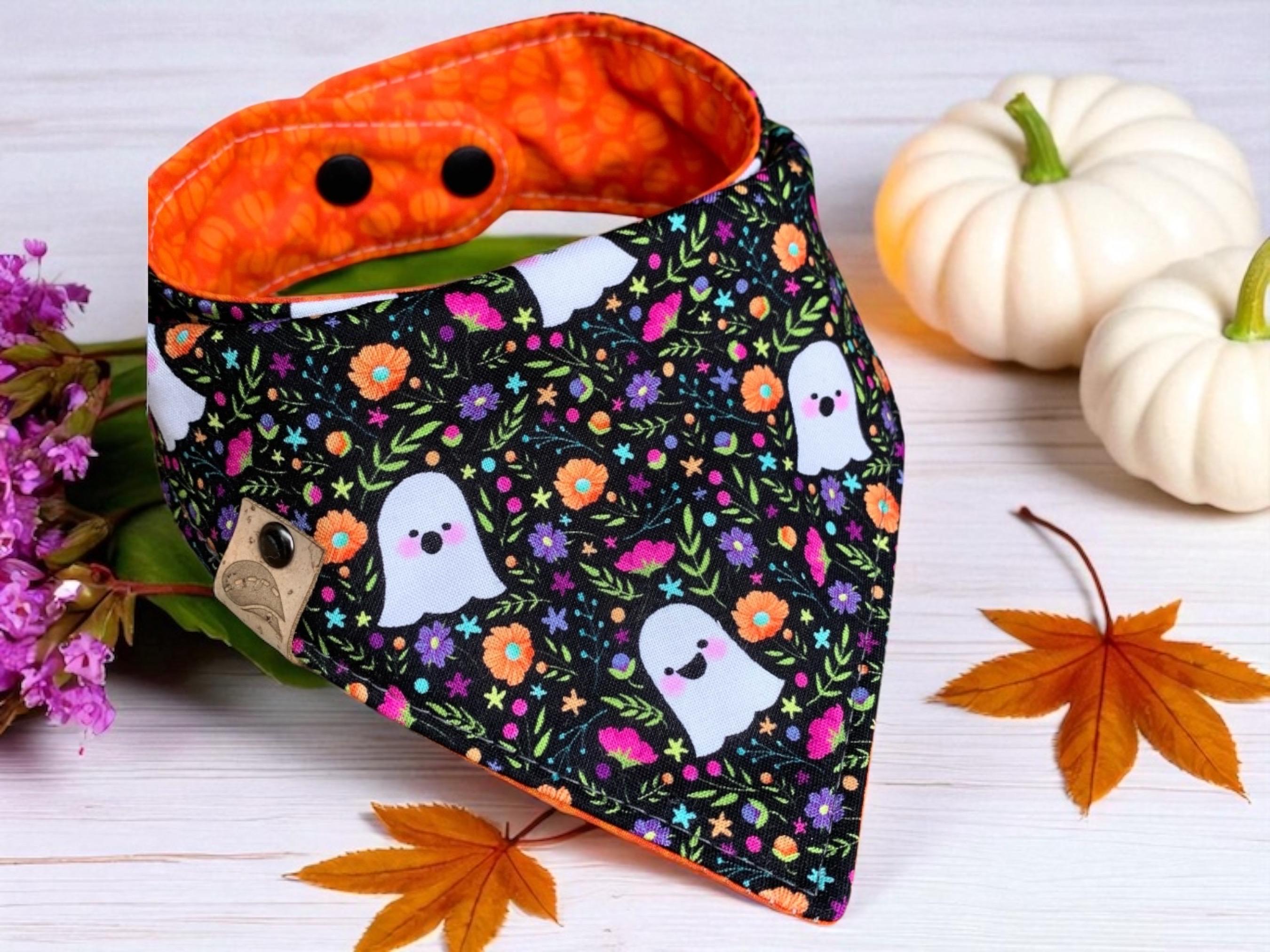 Fall Dog Bandana Personalized Dog Gift Embroidered Dog Bandana Purple ...