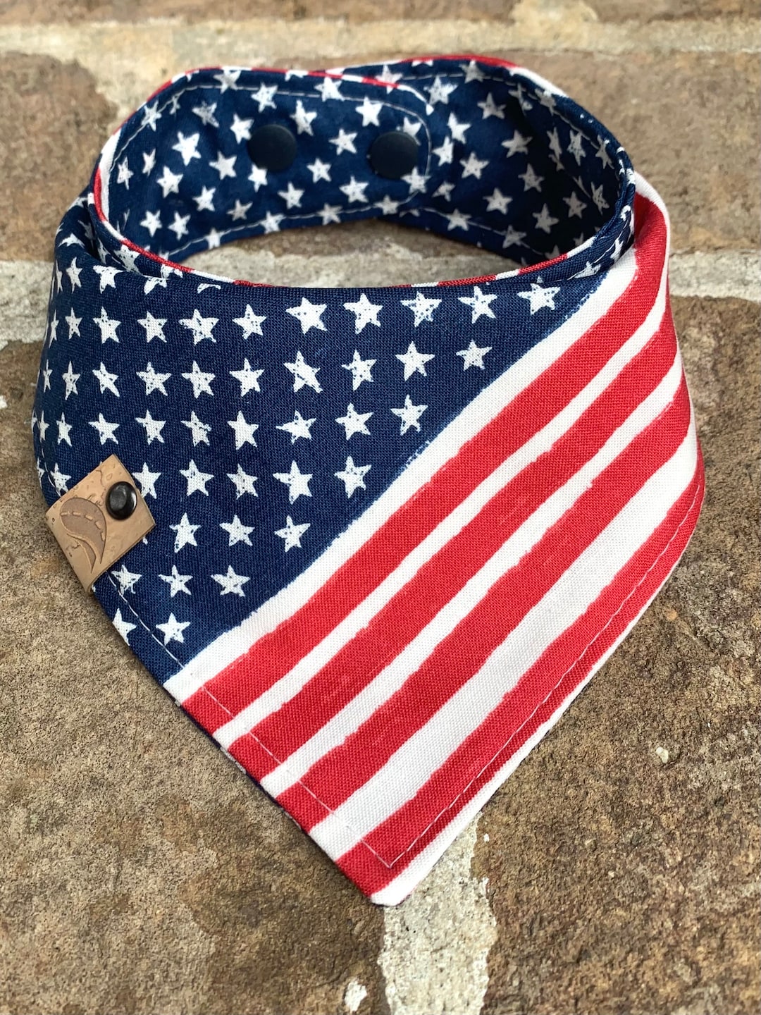 Patriotic Dog Bandana 4th of July Dog Monogrammed Dog Bandana Memorial ...