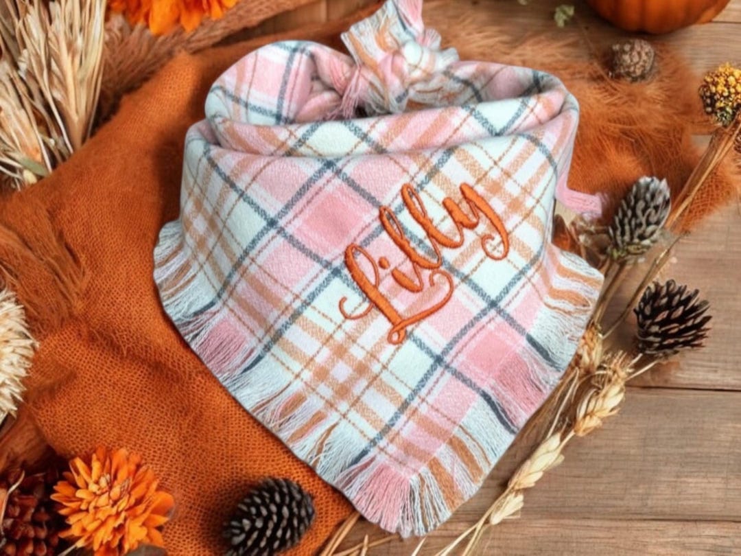 Fall Dog Bandana Dog Gift Fall Scarf Dog Thanksgiving Dog Bandana ...