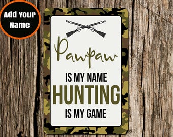 Funny hunting sign | Etsy