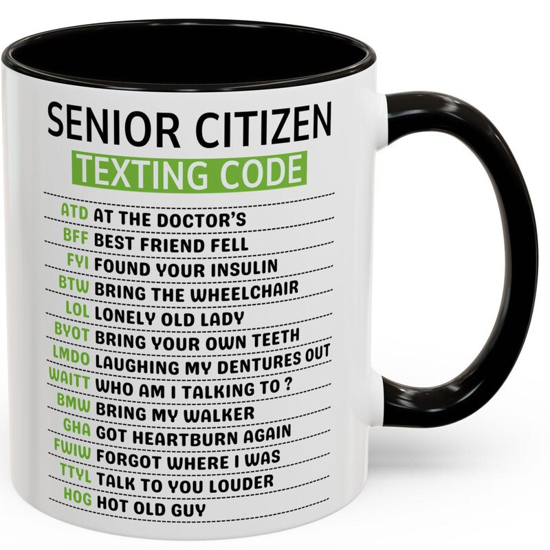 Funny Senior Mug - Etsy
