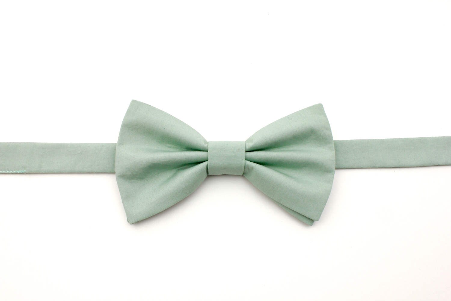 Light Sage Green Bow Tie - Mens Pre-tied Bow Tie - Womens Pre-tied Bow ...
