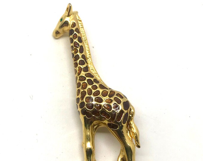 Vintage Giraffe Brooch - Etsy