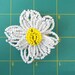 Rare Vintage Signed Miriam Haskel Beaded White Flower Brooch - Etsy