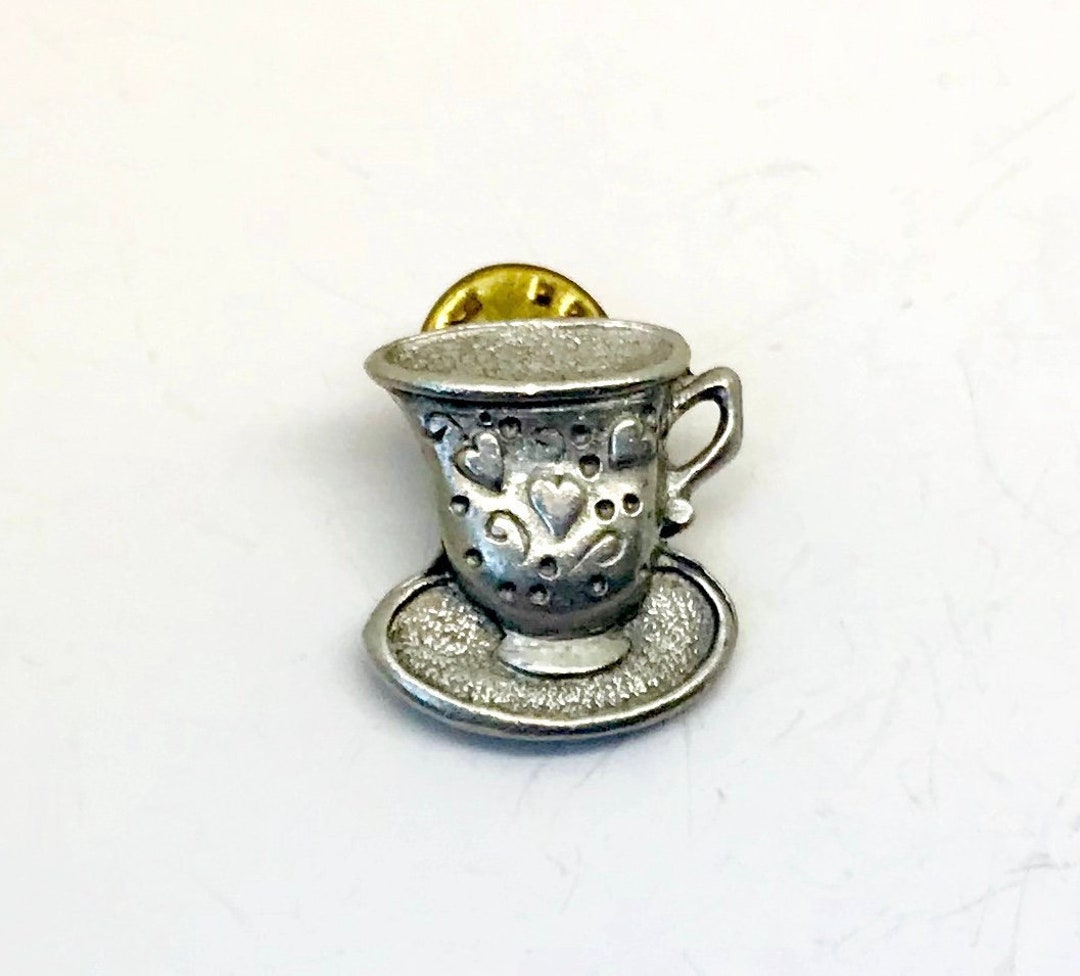 Vintage Tea Cup Push Pin - Etsy