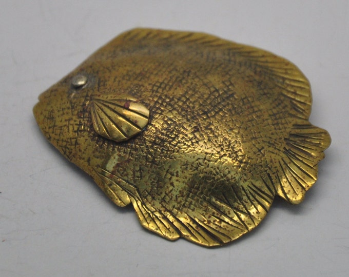 Large Antique Vintage Figural Metal Fish Clip Brooch-unique Fastener - Etsy