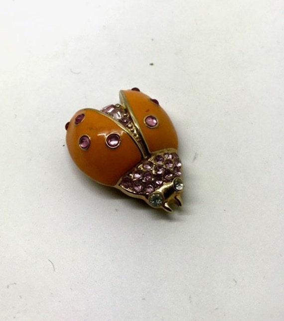 vintage figural ladybug - Gem